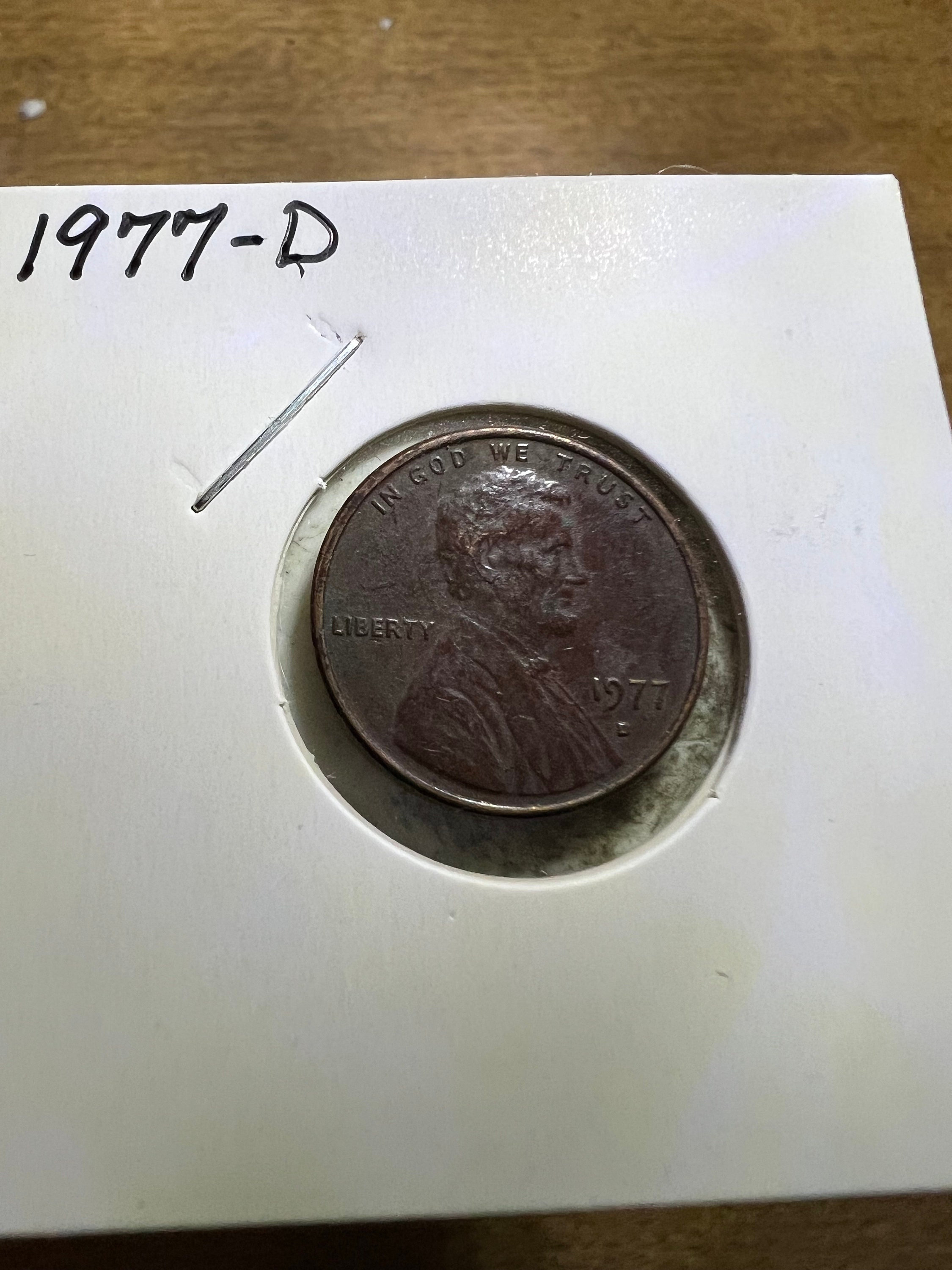 1977 D Red Penny Rare US Coin - Etsy