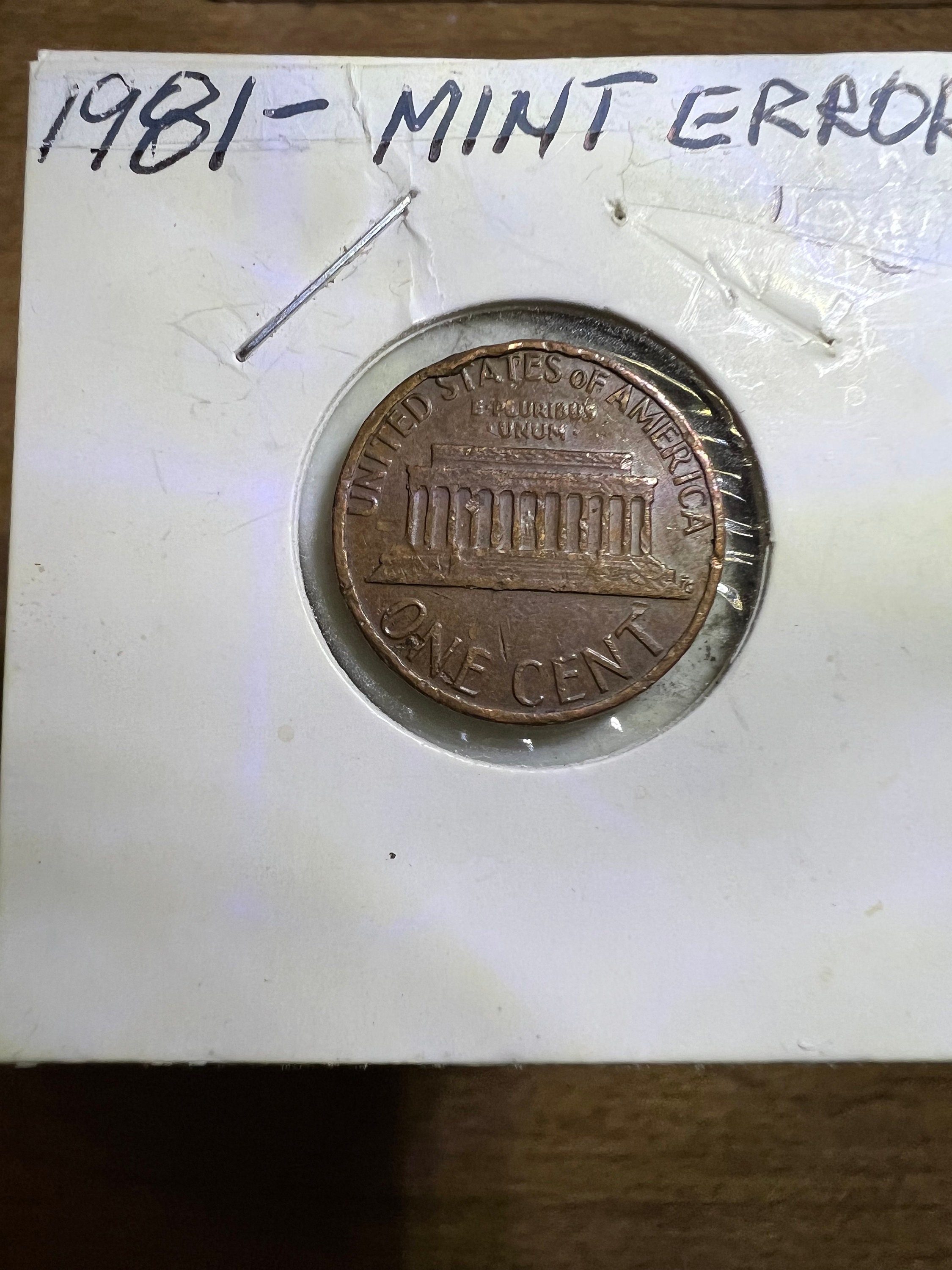 1981 Penny US Coin Mint Error - Etsy