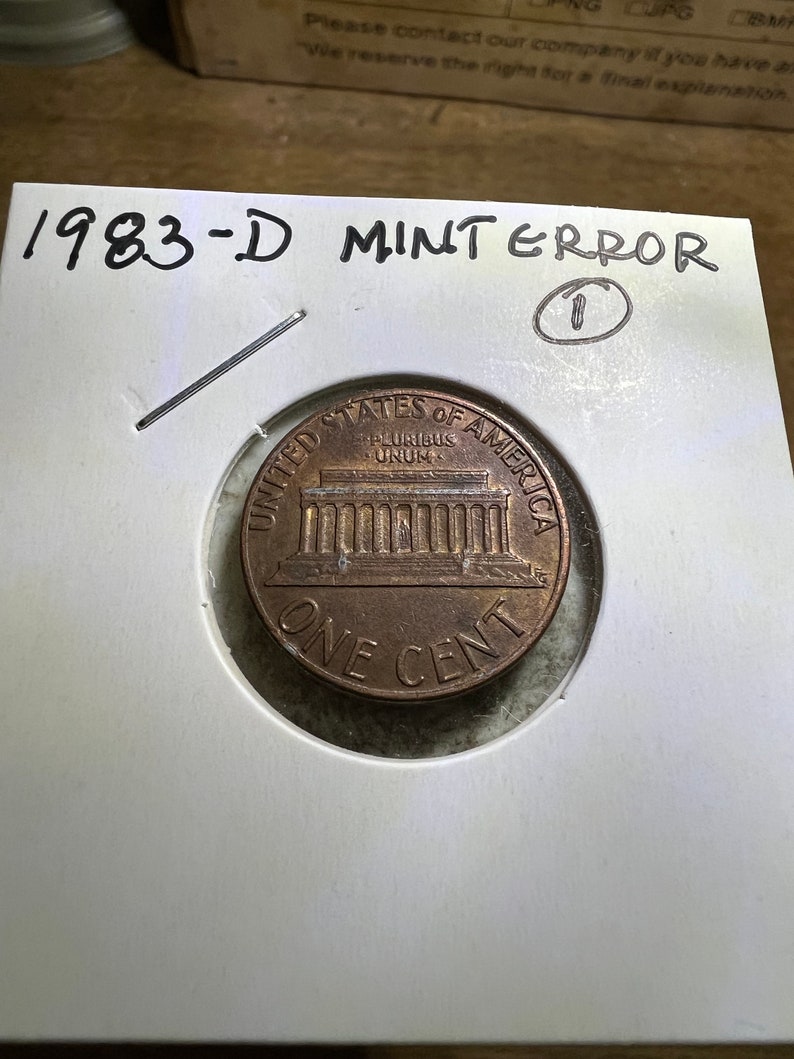 1983 D Penny Mint Error US Coin - Etsy