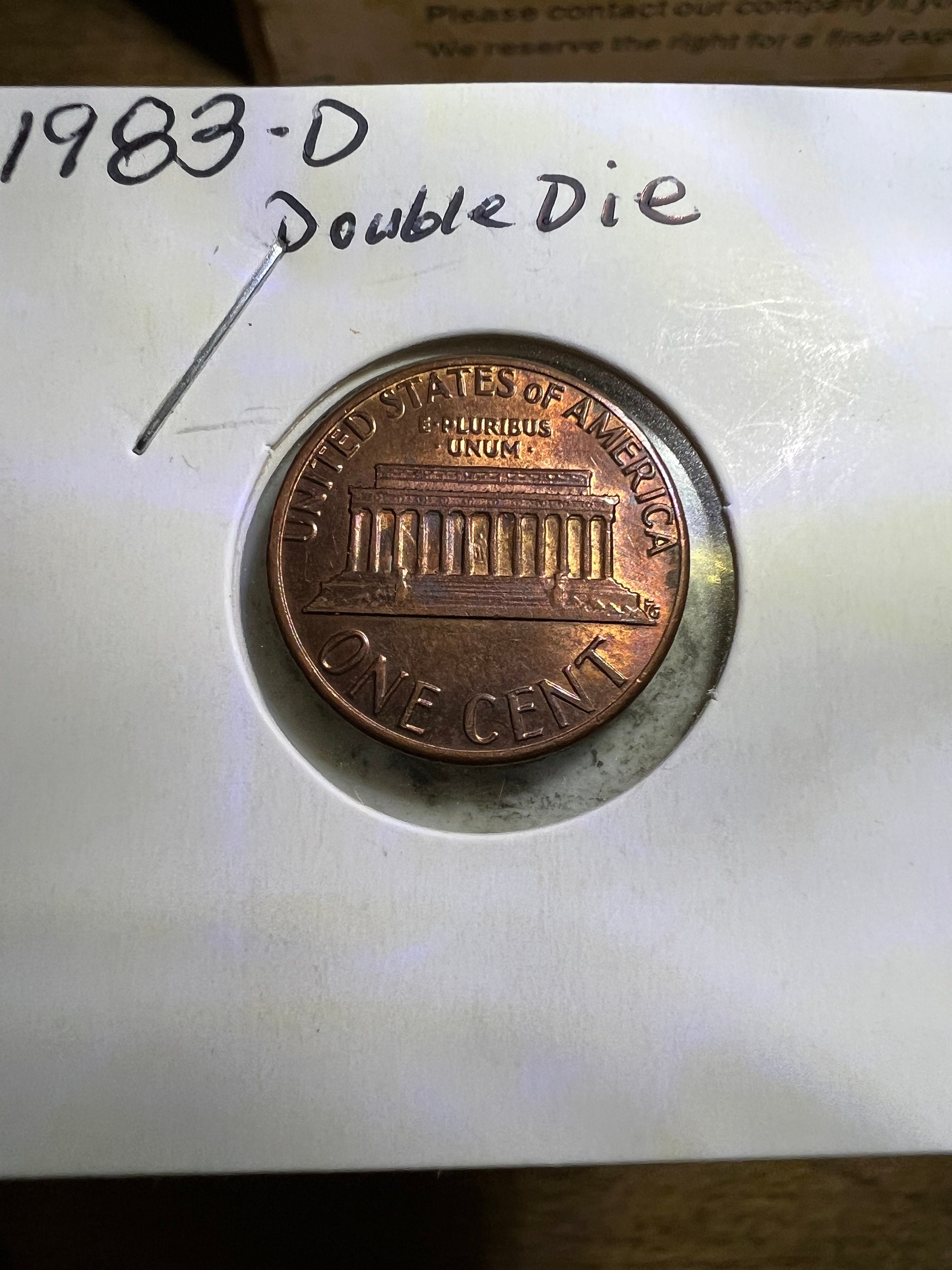 1983 D Penny US Coin Double Die - Etsy