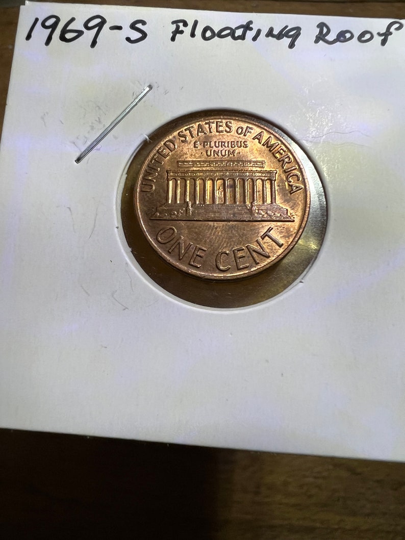 1969 S Penny Error US Coin Floating Roof - Etsy