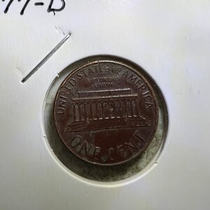 1977 D Red Penny Rare US Coin - Etsy
