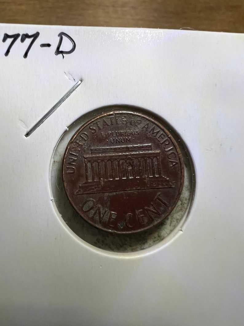 1977 D Red Penny Rare US Coin - Etsy