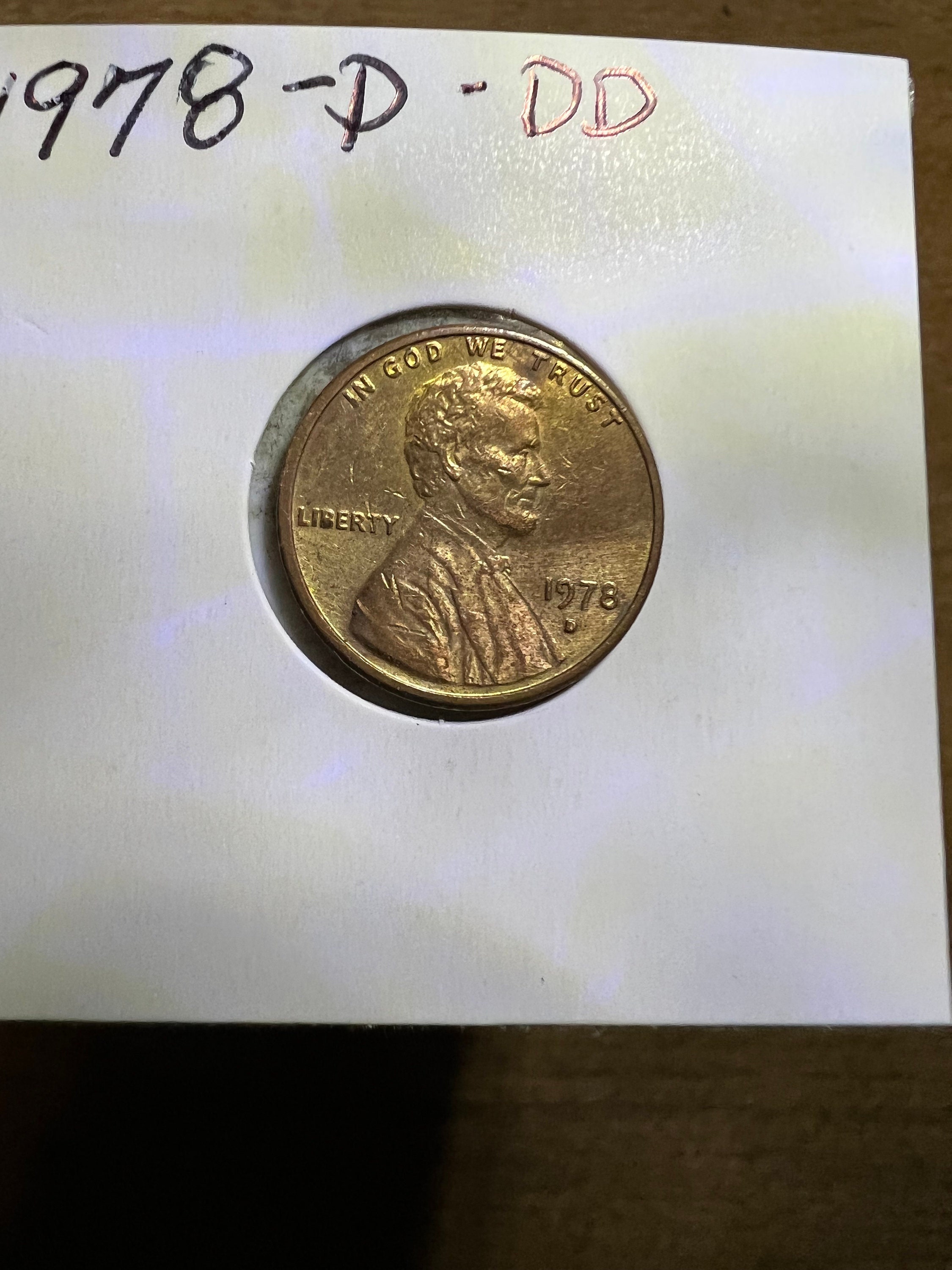 1978 D Double Die Penny Error US Coin - Etsy