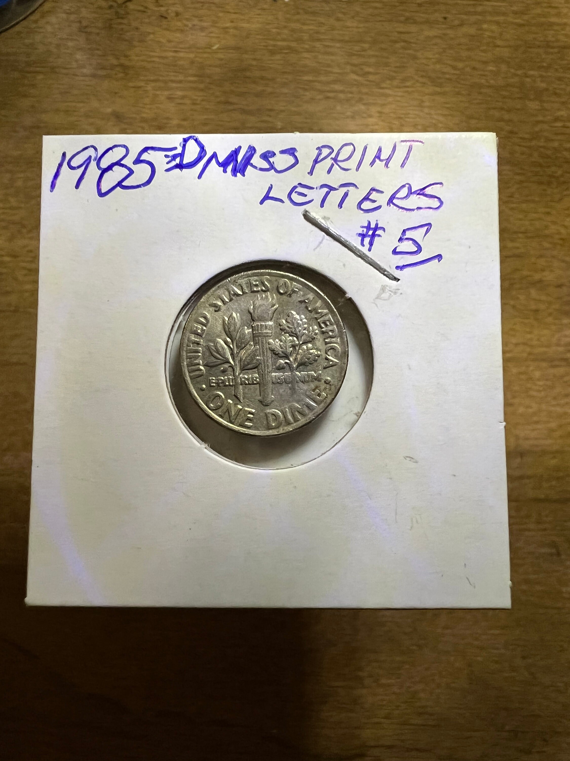 1985 D Dime Error Misprint Letter US Coin - Etsy
