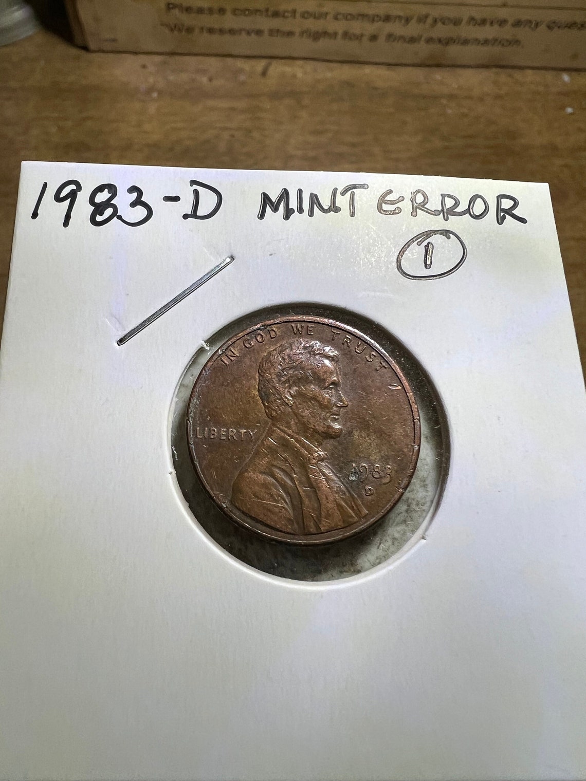 1983 D Penny Mint Error US Coin - Etsy