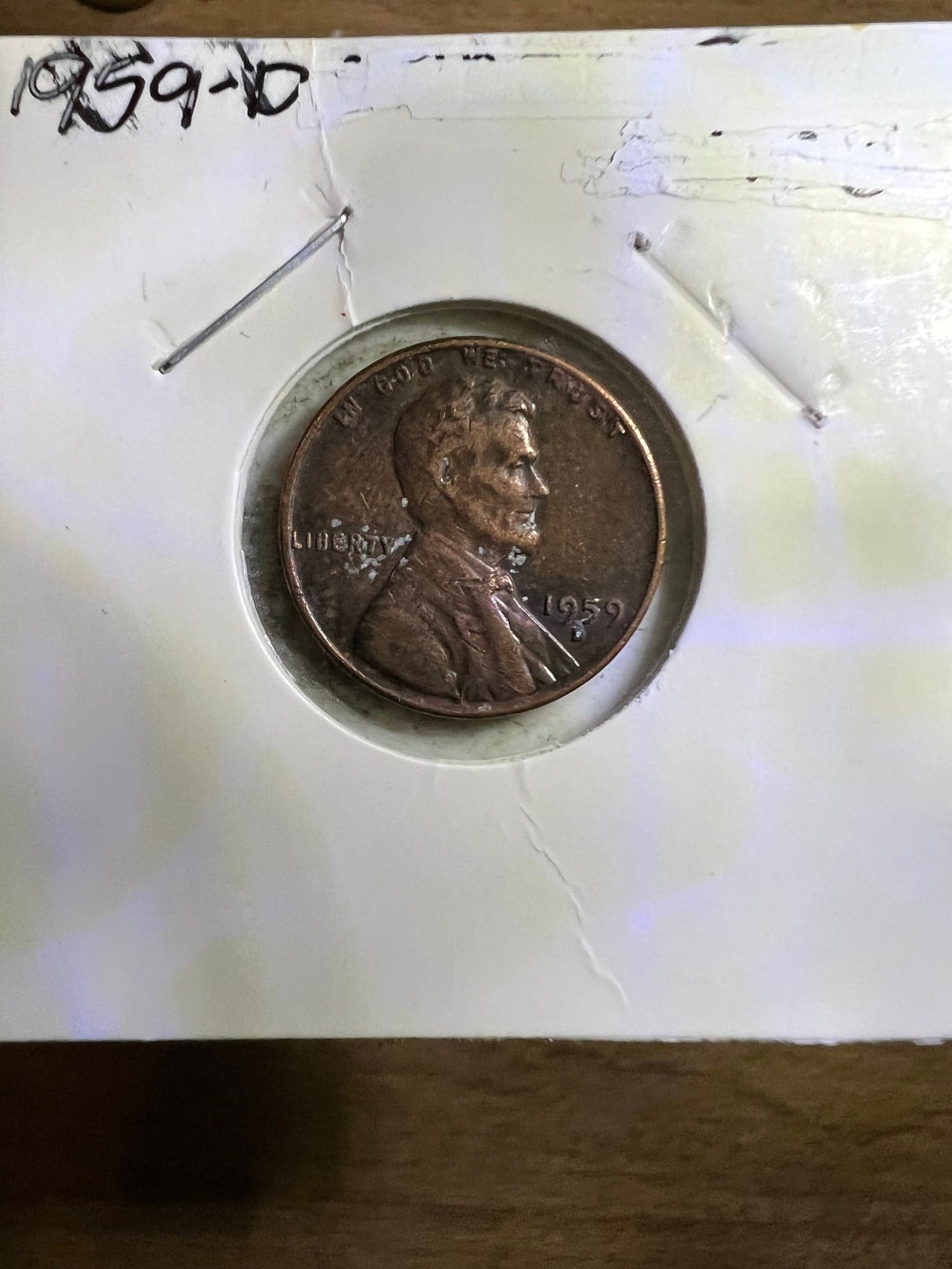 1959 D Penny Error US Coin - Etsy