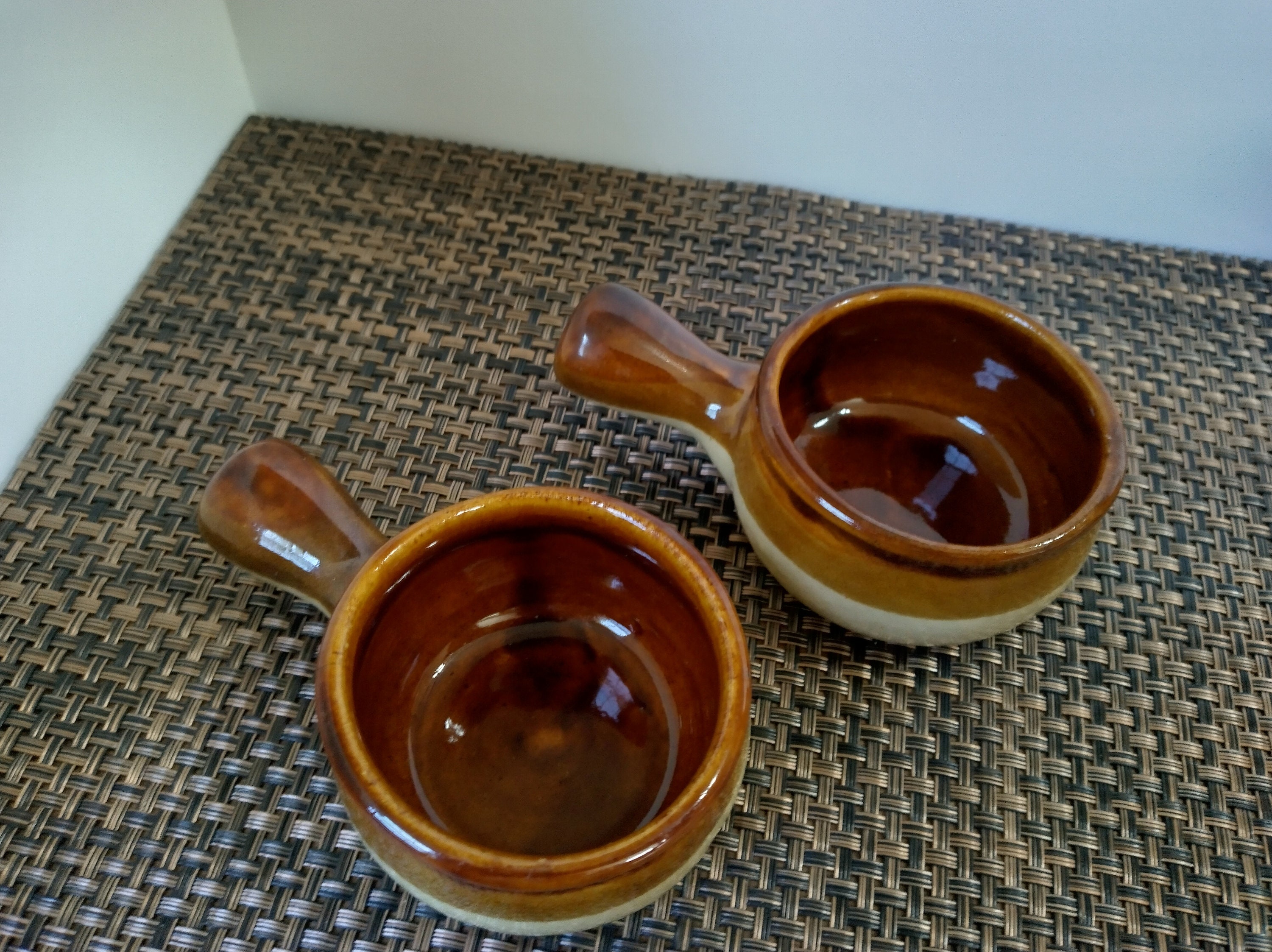 Mini Stoneware Crock Bowls With Handle - Etsy