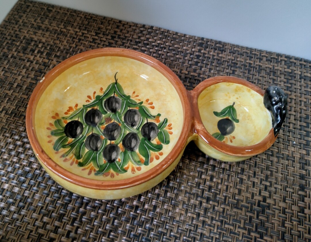 Aris Rodos Greek Pottery Olive Dish - Etsy