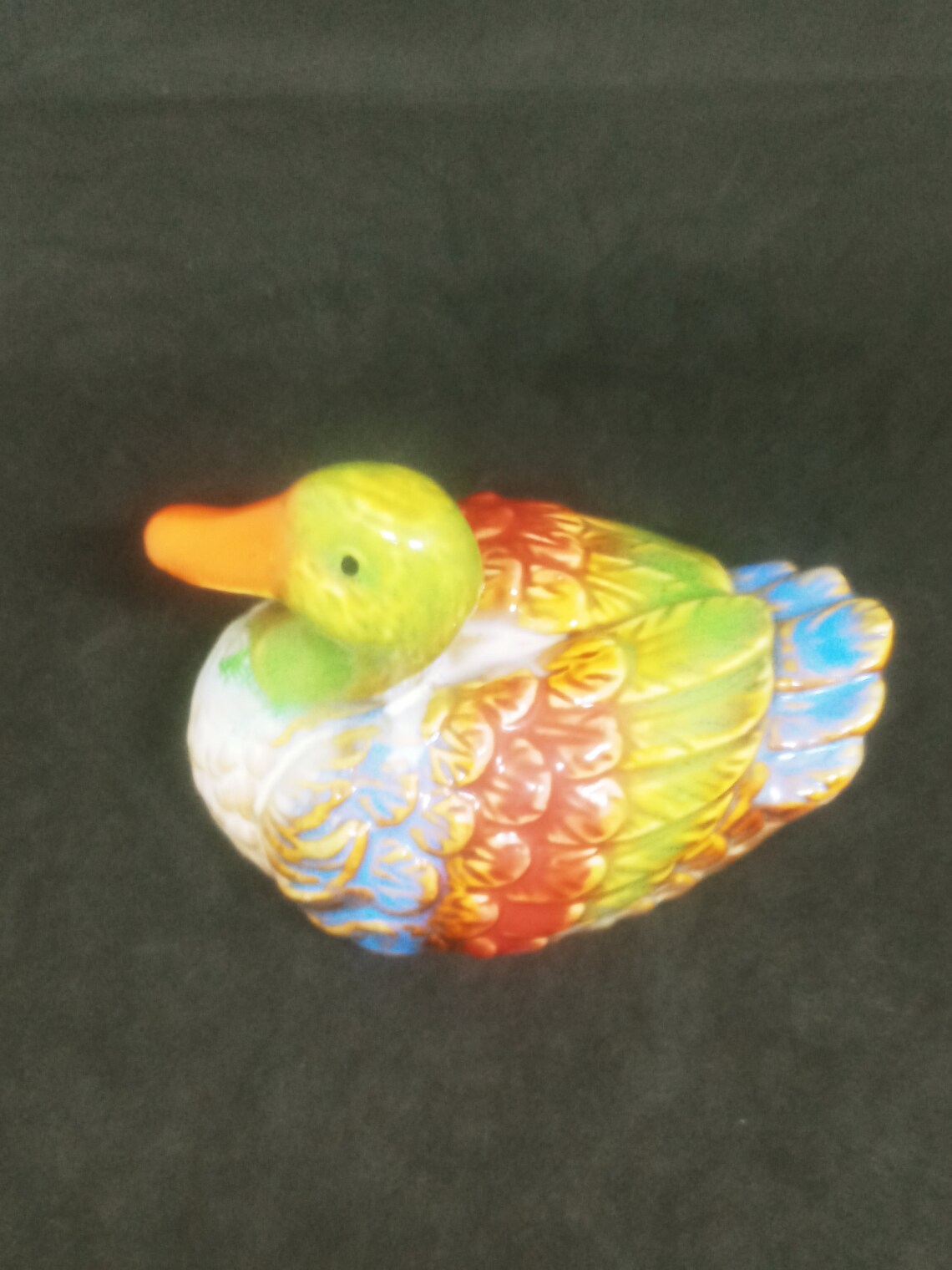 Colorful Multicolored Porcelain Duck Home Decor Figurine - Etsy