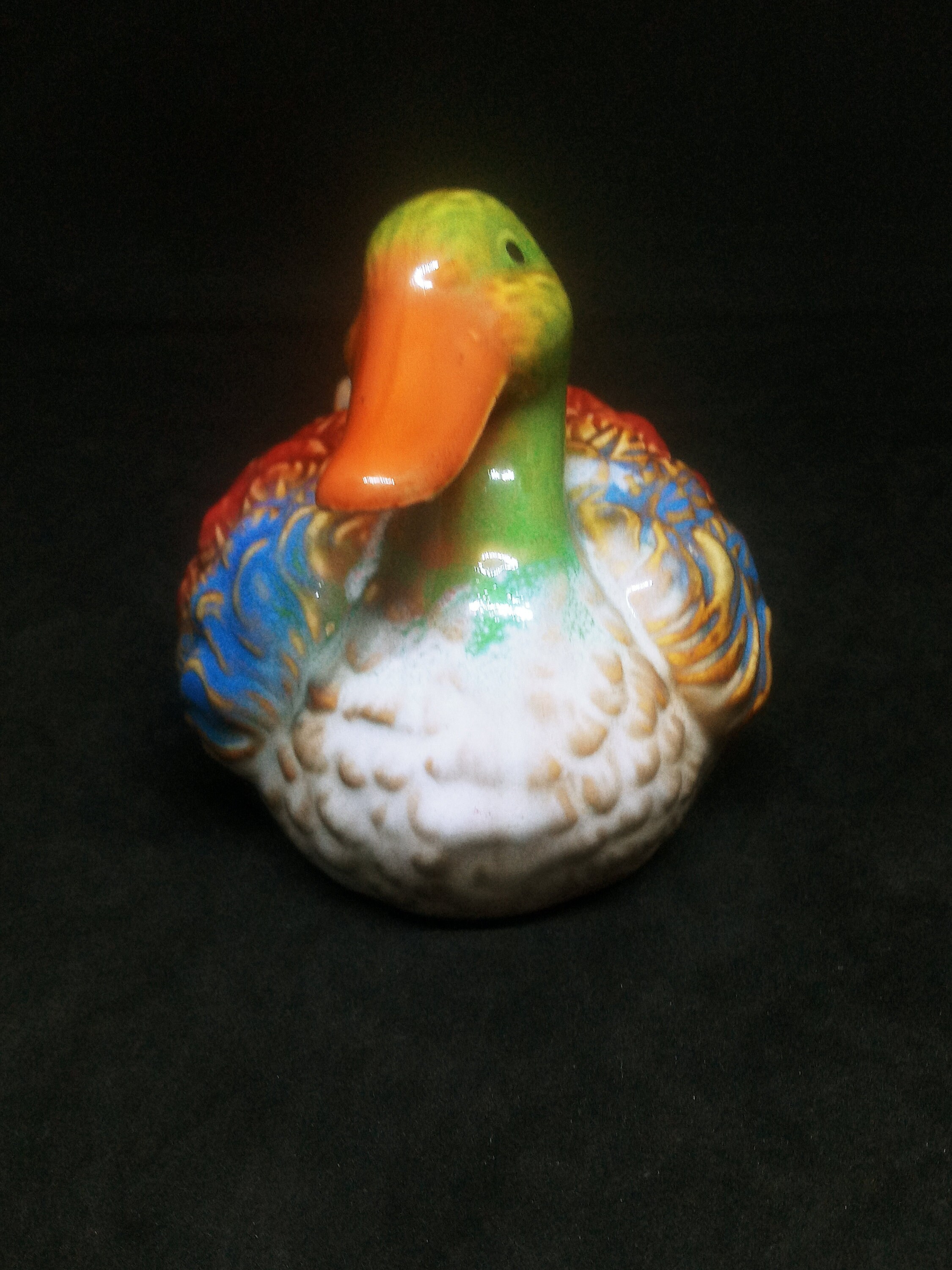Colorful Multicolored Porcelain Duck Home Decor Figurine - Etsy