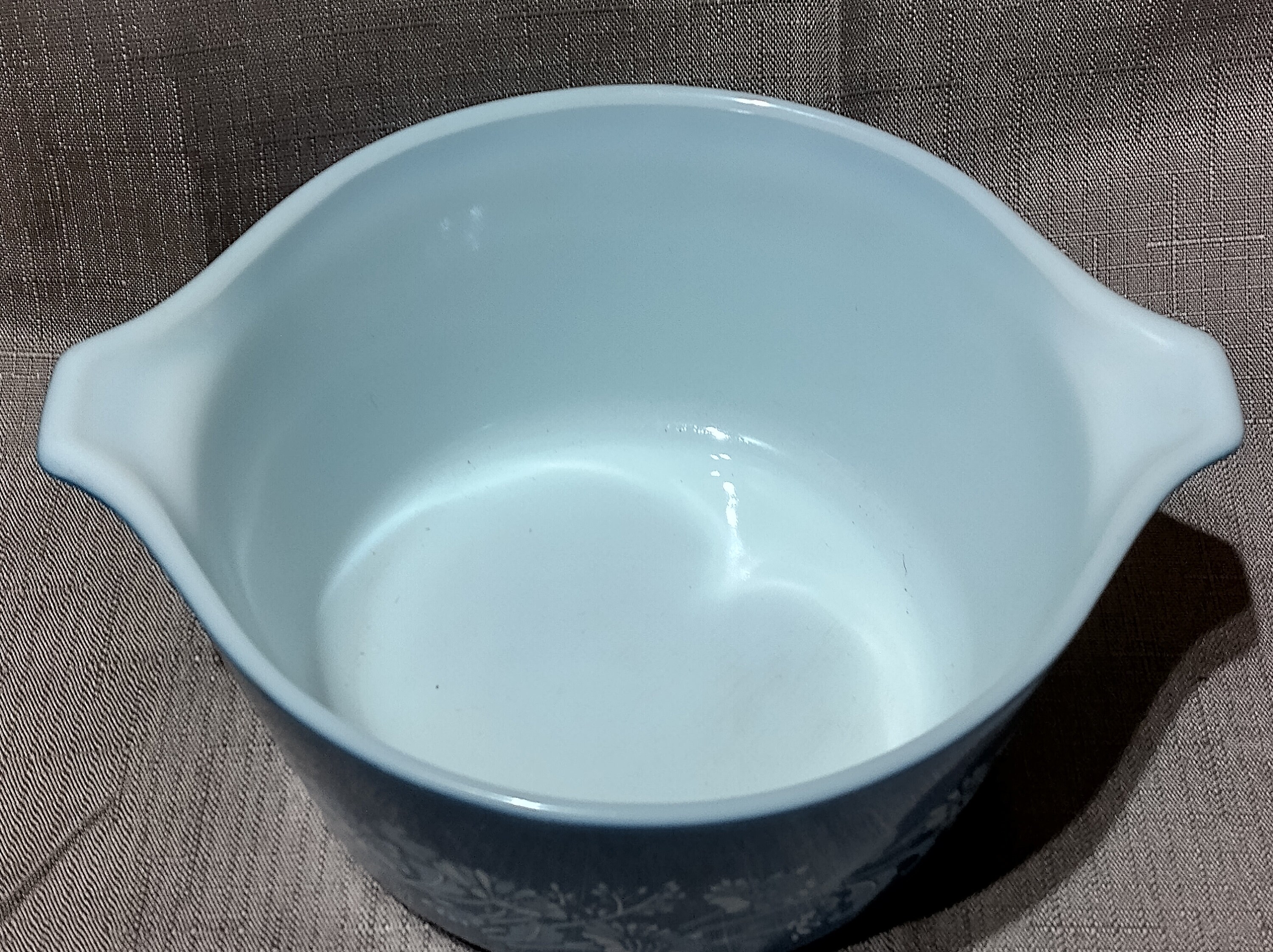 Pyrex 473-B Blue Colonial Mist Floral Casserole Dish - Etsy
