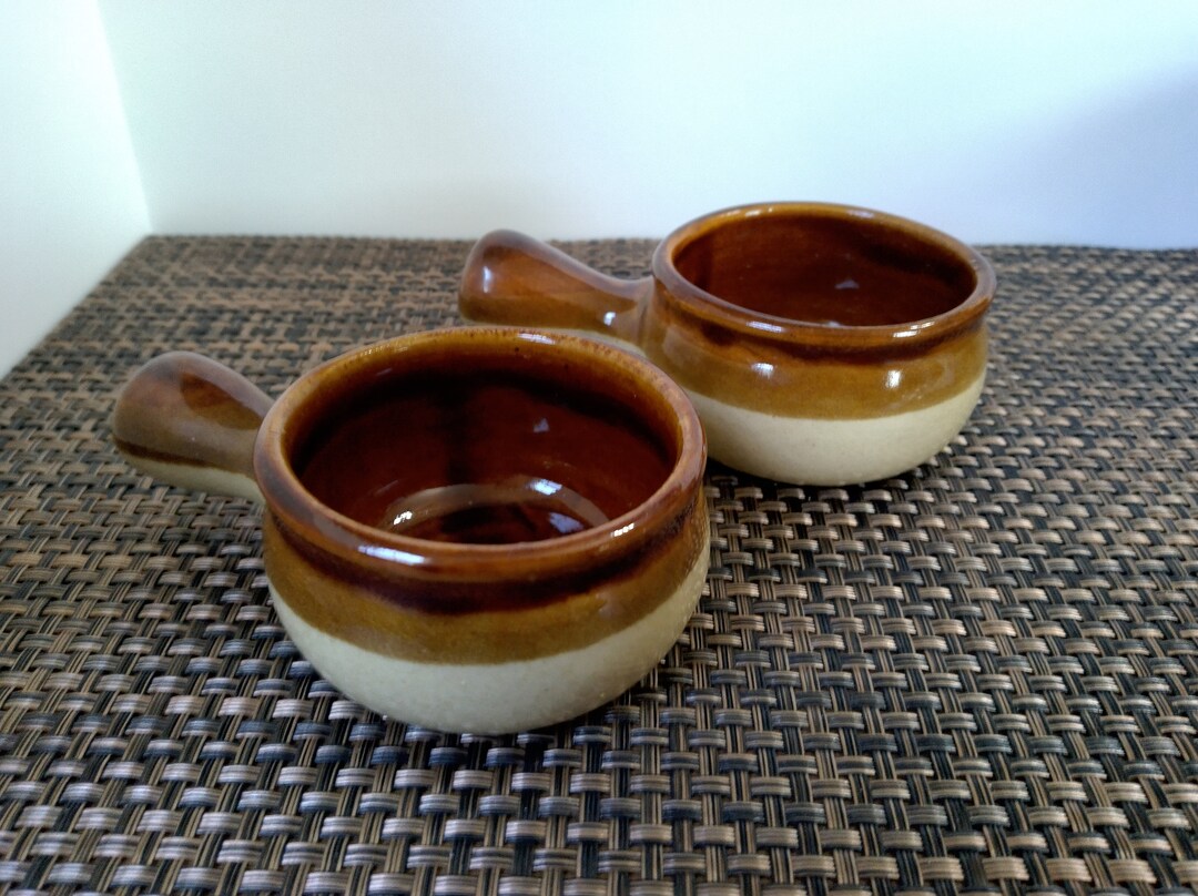 Mini Stoneware Crock Bowls With Handle - Etsy