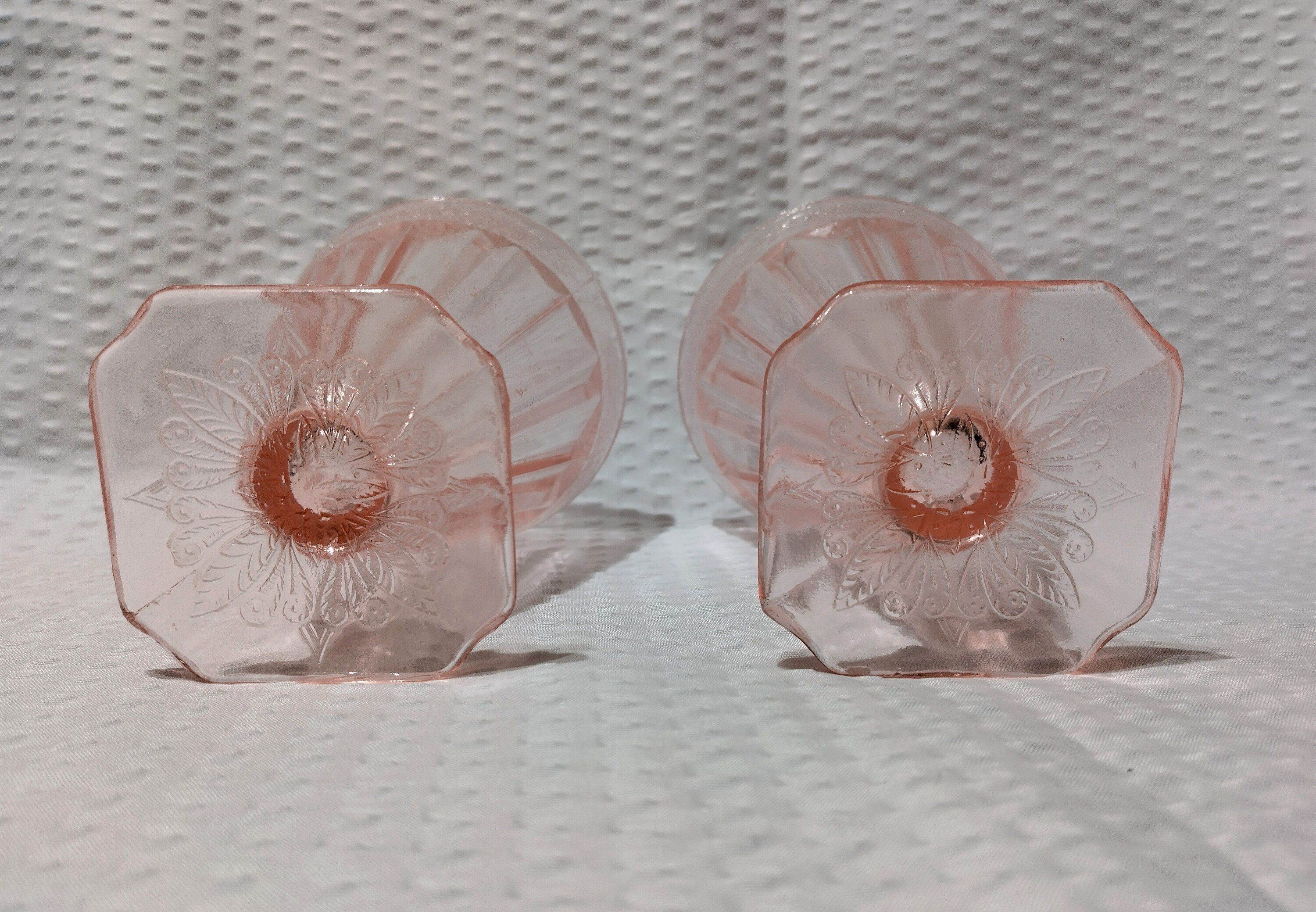 Vintage 1932 to 1934 Jeannette Glass Pink Depression Glass Tumblers in ...