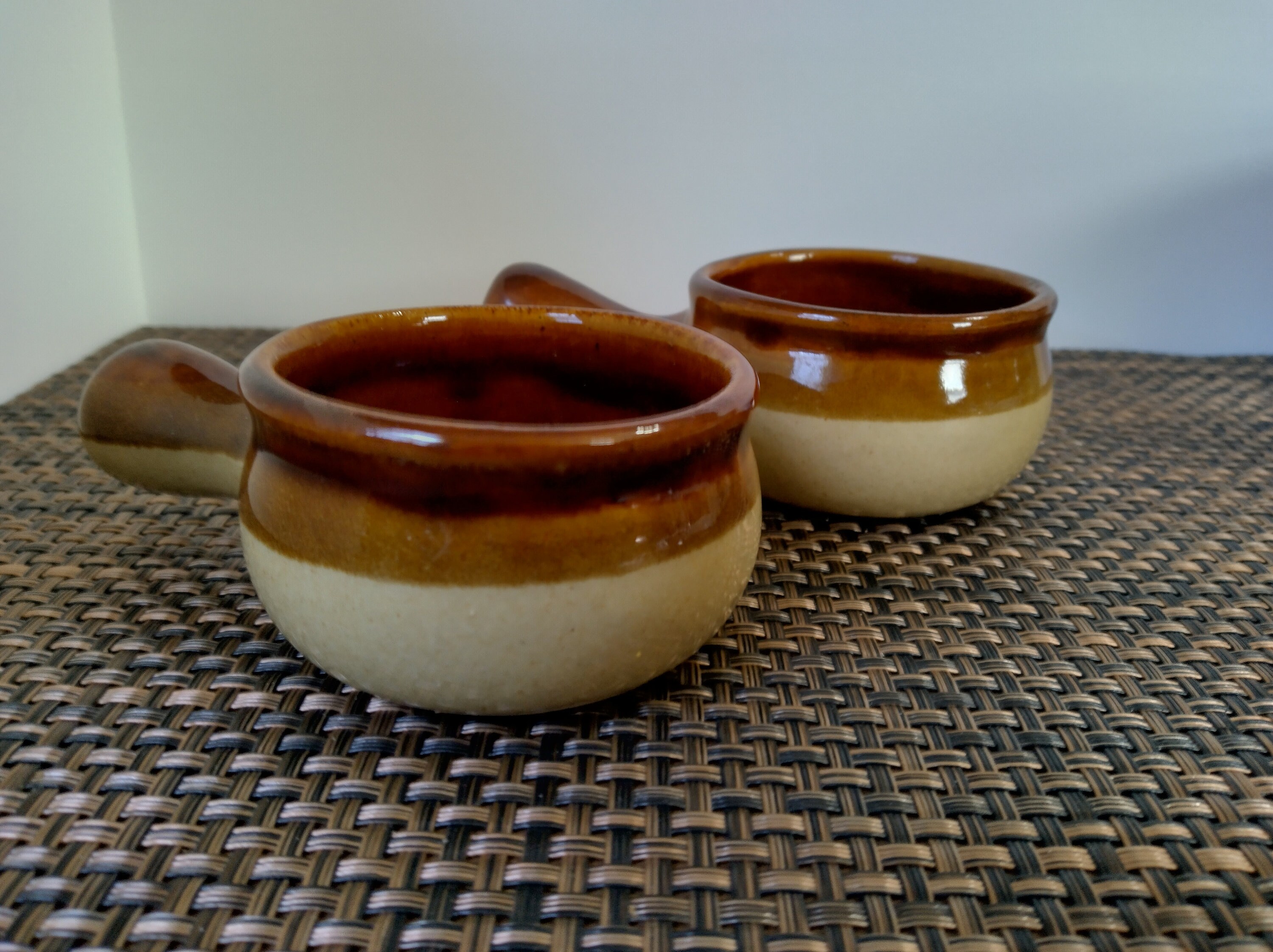 Mini Stoneware Crock Bowls With Handle - Etsy