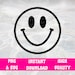 Smiley Face Svg Cute, Trendy, Digital Download, Happy Face, Smile, Png ...