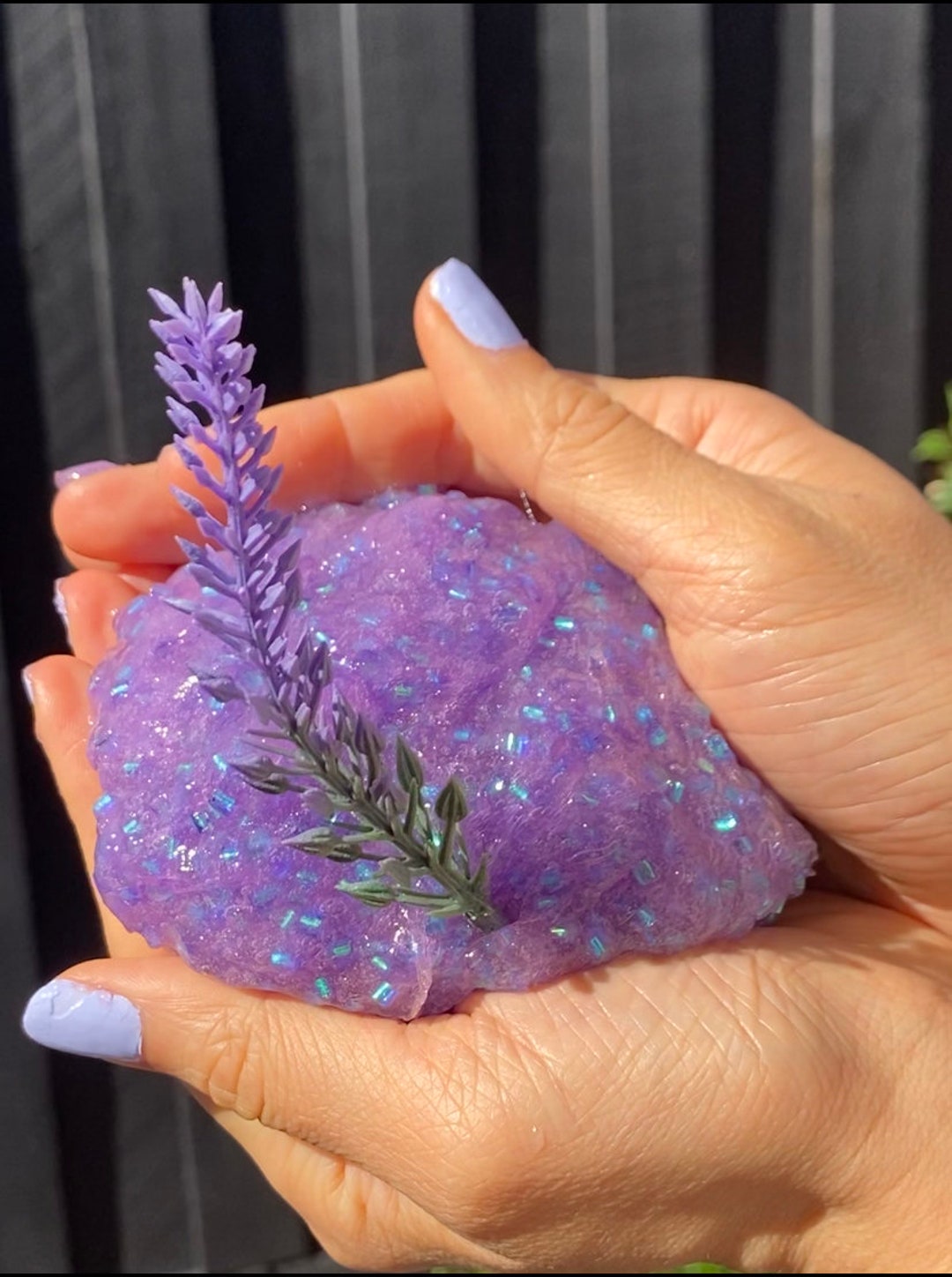 Bingsu Slime and Jelly Slime, 'LAVENDER AMETHYST' Stretchy Slime ...