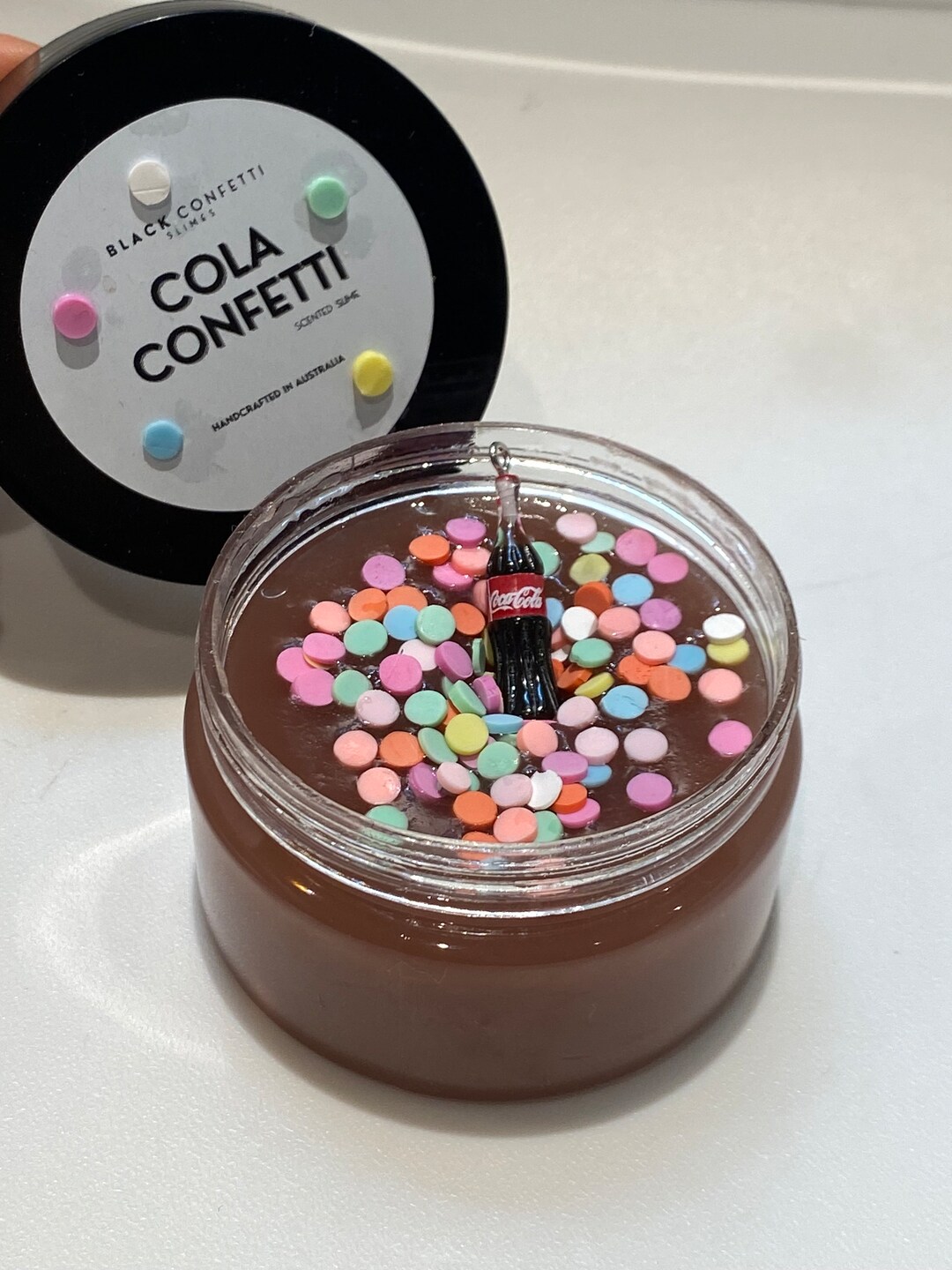 ICEE SLIME, Stretchy Slime With Charm Sprinkles, 'cola Confetti', Cola ...