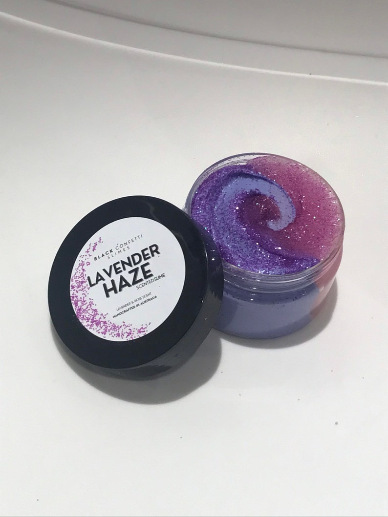 JELLY Slime & CLOUD CREME, 'lavender Haze' Slime, Fresh Lavender and ...