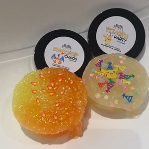 THICK CLEAR SLIME, 'pikachu Party', Sensory Play Slime, Stretchy Slime ...