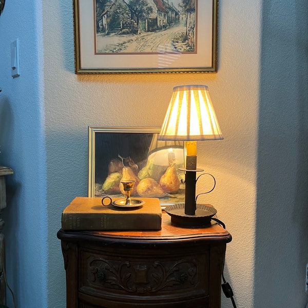 Small Candlestick Table Lamp - Etsy