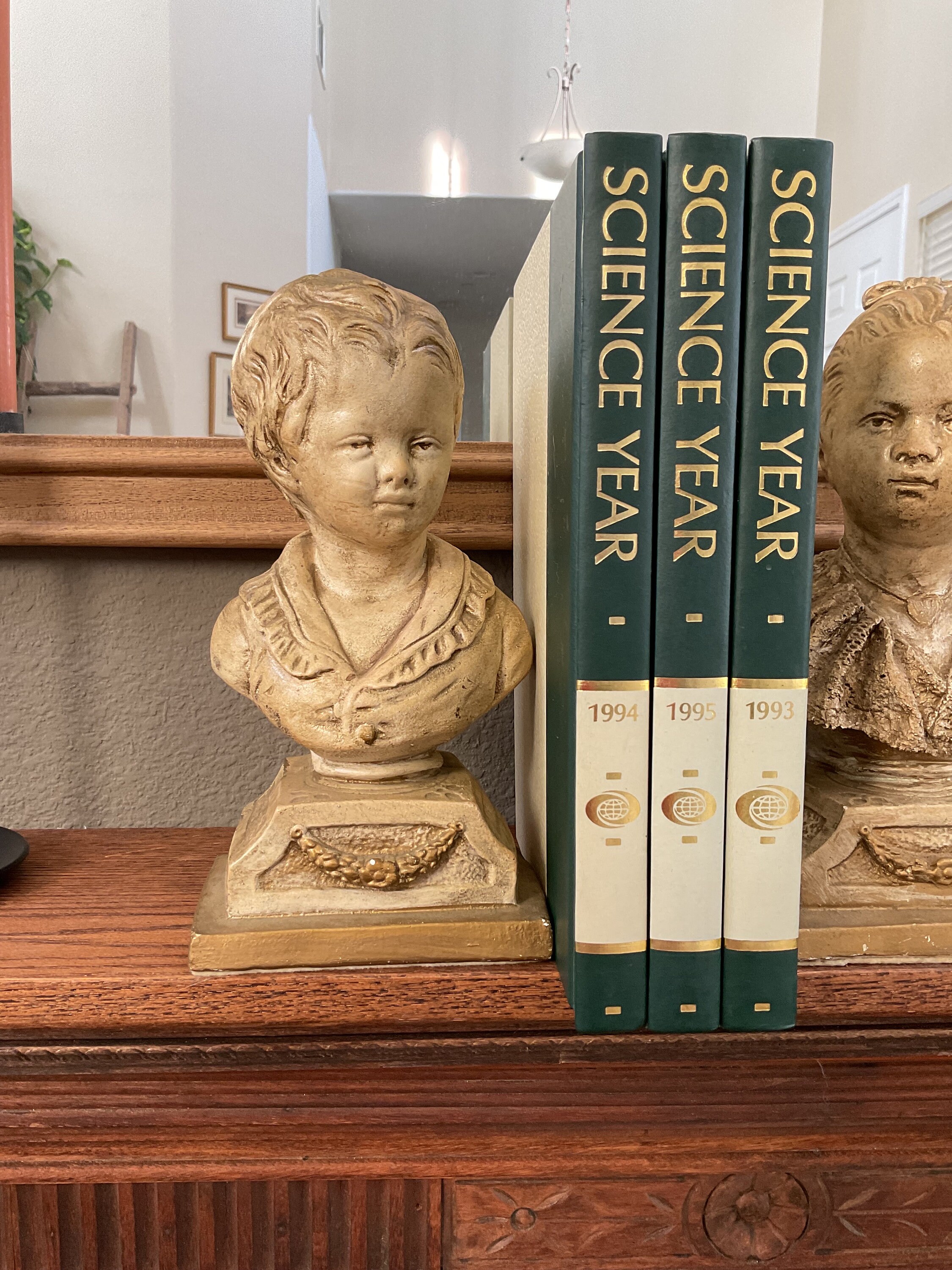 Vintage Alexander Backer Victorian Boy Girl Bust Bookend - Etsy