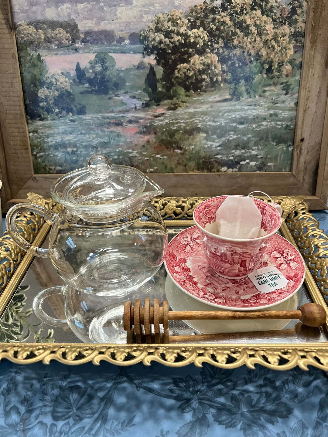 Vintage Thin Glass Tea Pot, Hand Blown Glass, Clear Glass Pot With ...