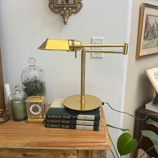Brass Reading Lamp - Etsy