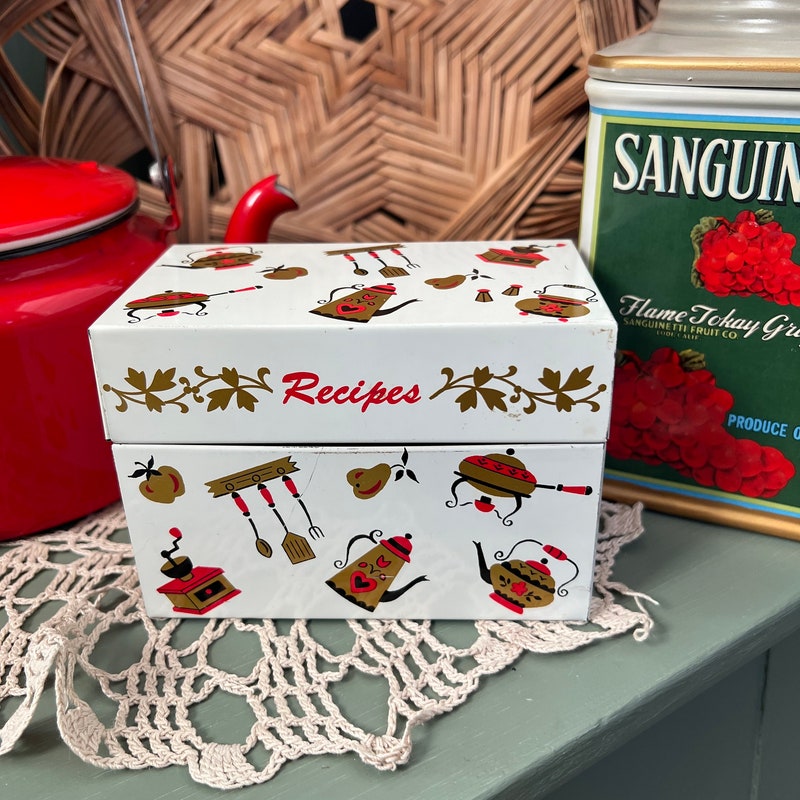Retro Recipe Box - Etsy