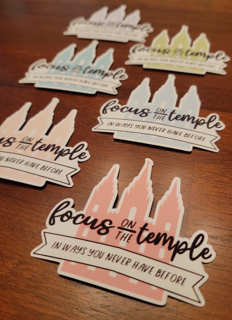 Focus on the Temple Stickers - Russell M. Nelson Prophet Religious ...