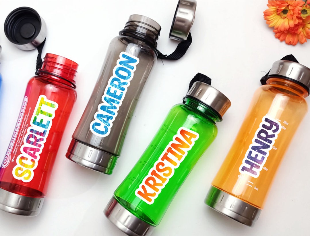 Waterproof Custom Name Sticker Decal | Perfect for Water Bottles Hydro ...