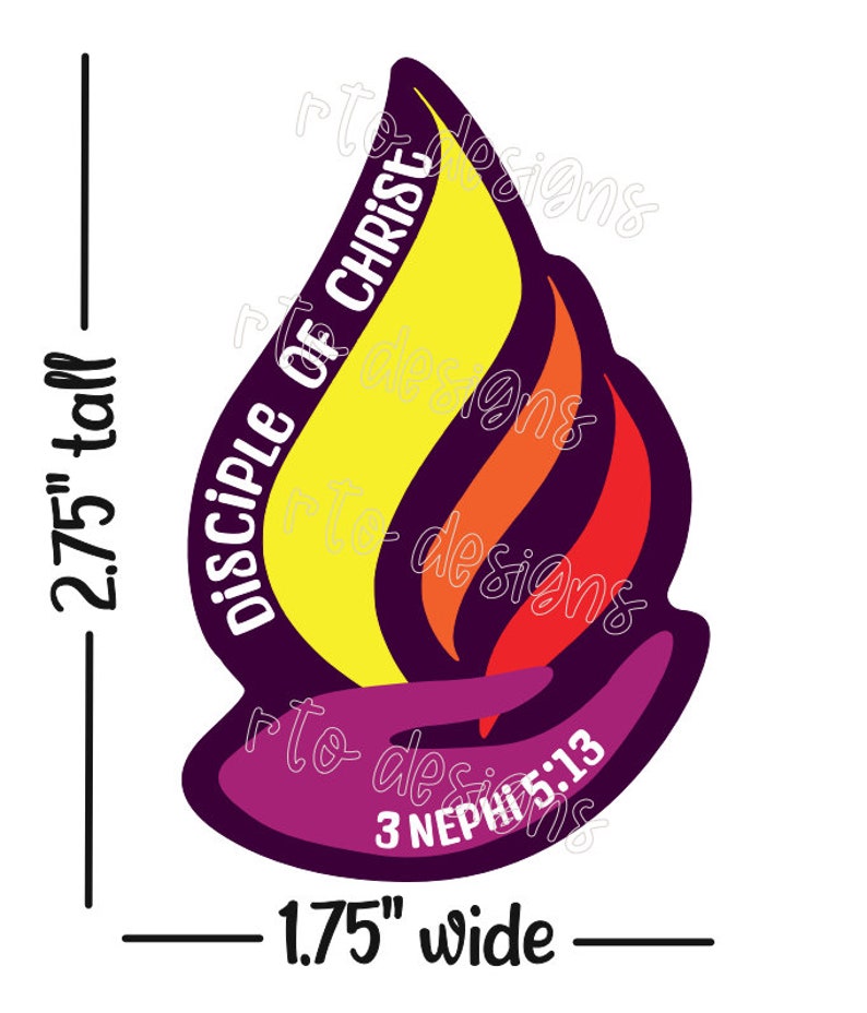 LDS Youth Theme 2024 Disciple of Jesus Christ 3 Nephi 5:13 Flame in ...