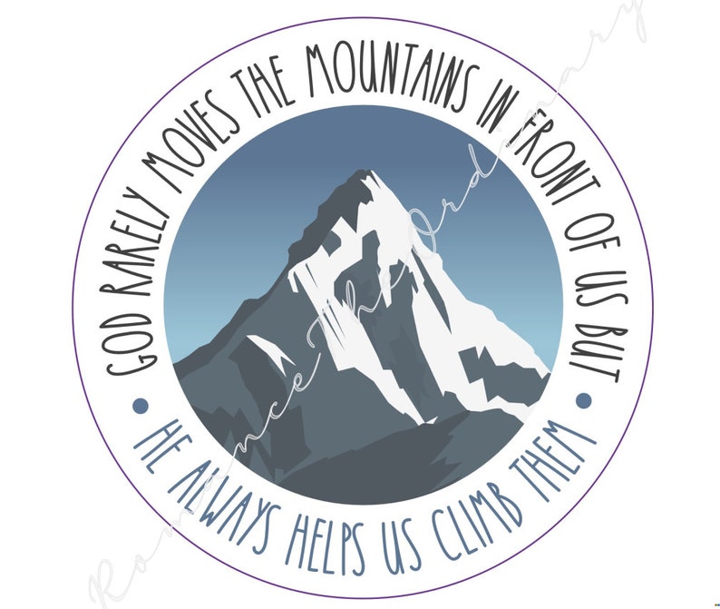 2.5" Round Stickers LDS Christian Sticker God Rarely Moves the ...