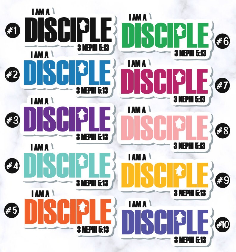 I Am A Disciple of Jesus Christ Sticker 3 Nephi 5:13 LDS 2024 Youth ...