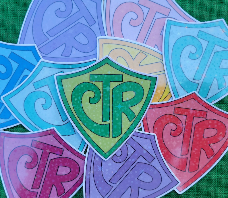 CTR Choose the Right Shield Sticker LDS Christian Youth - Etsy