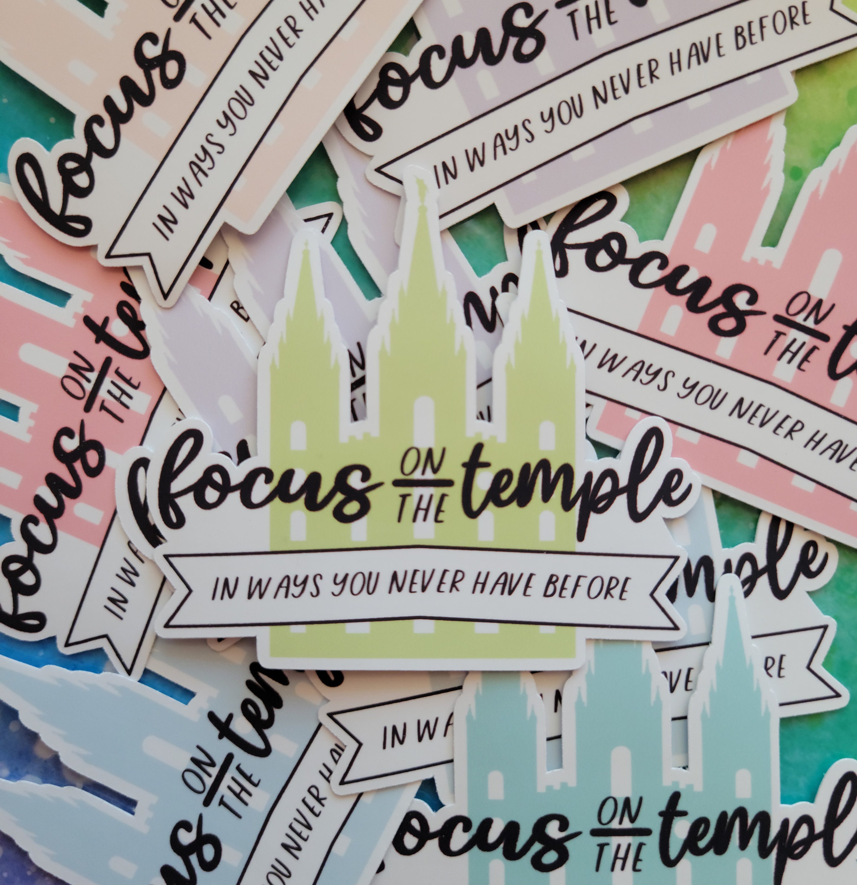 Focus on the Temple Stickers - Russell M. Nelson Prophet Religious ...