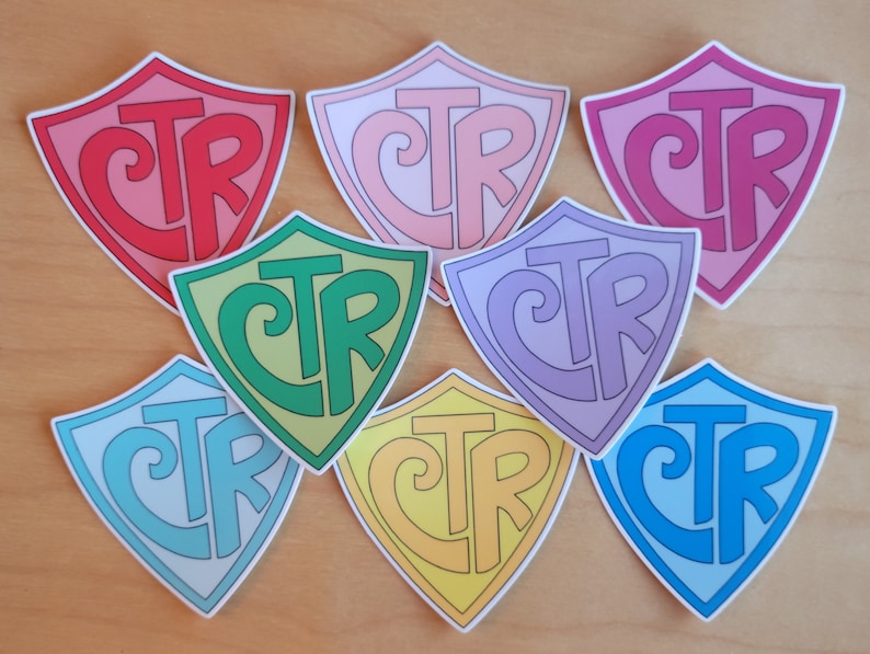 CTR Choose the Right Shield Sticker - LDS Christian Youth Primary ...