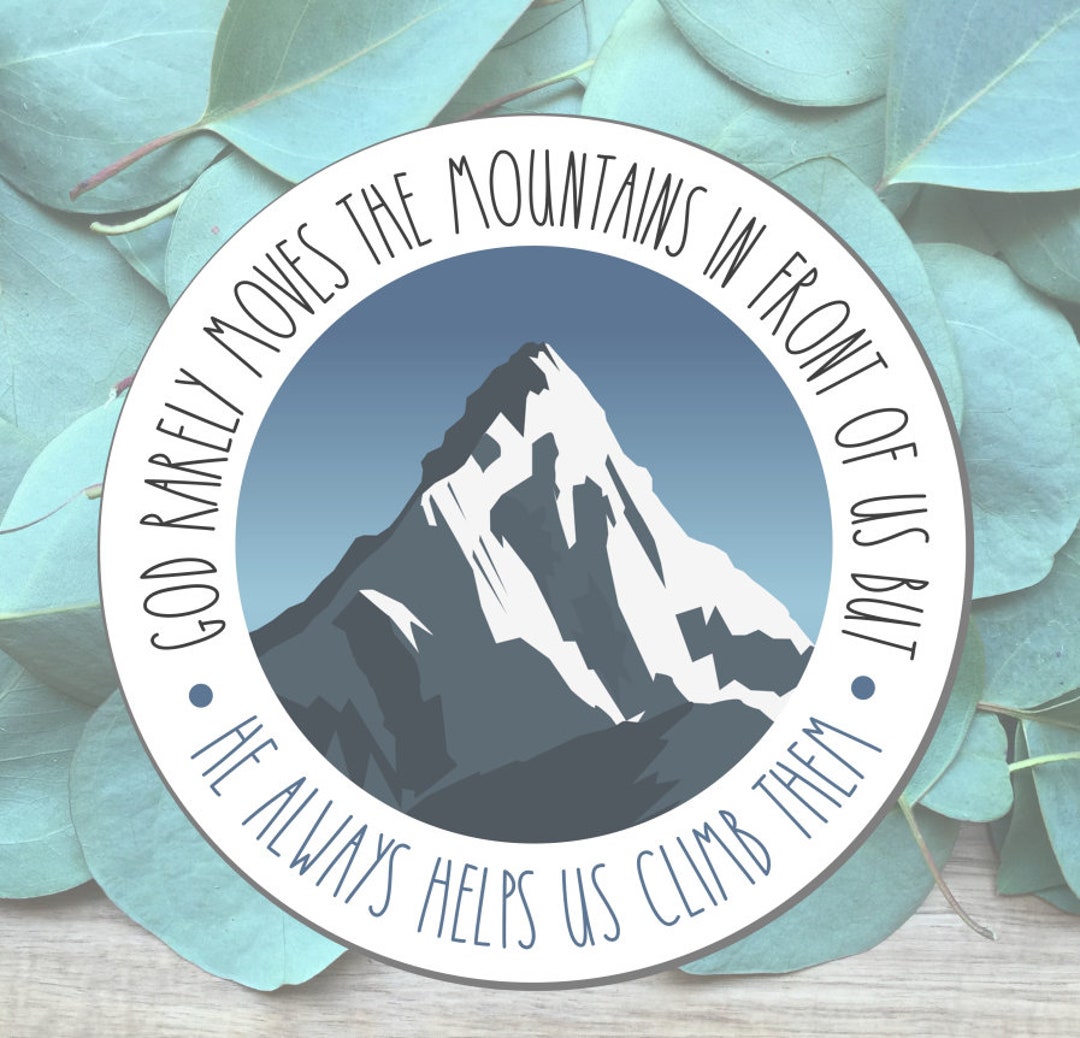 2.5" Round Stickers LDS Christian Sticker God Rarely Moves the ...