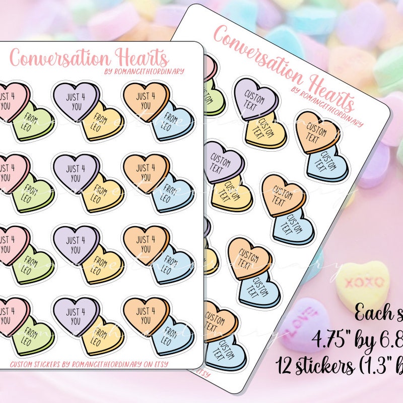 Conversation Hearts - Etsy