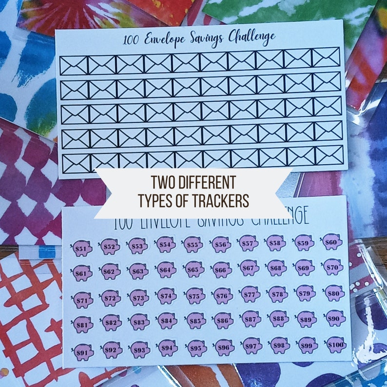 100 Envelope Challenge Box, 100 Envelope Savings Challenge, Savings ...