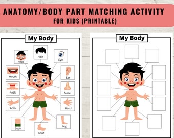 Coloring Human Body - Etsy