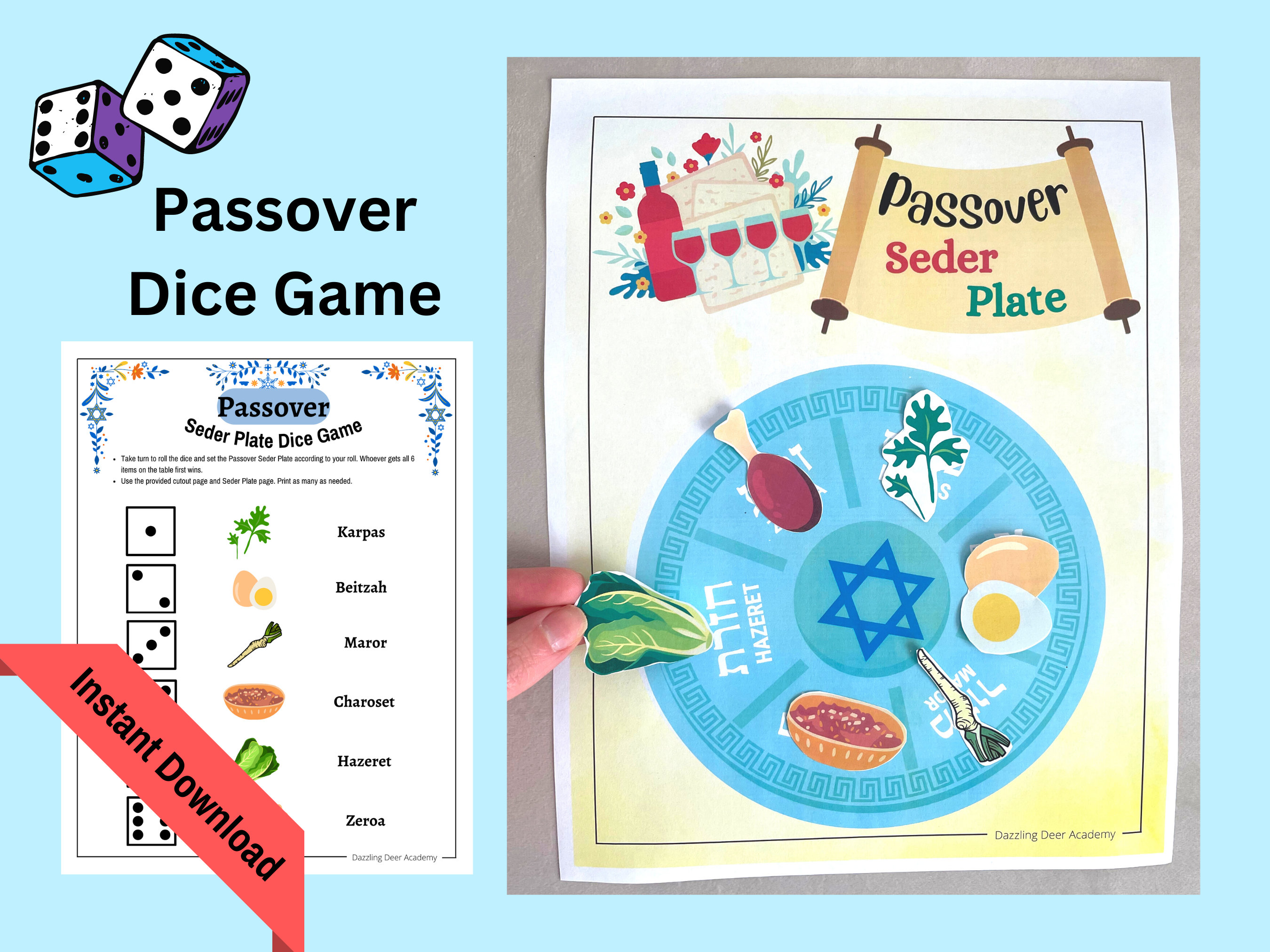 Printable Passover Activity Book for Kids, Pesach Activity Pages, Maze ...