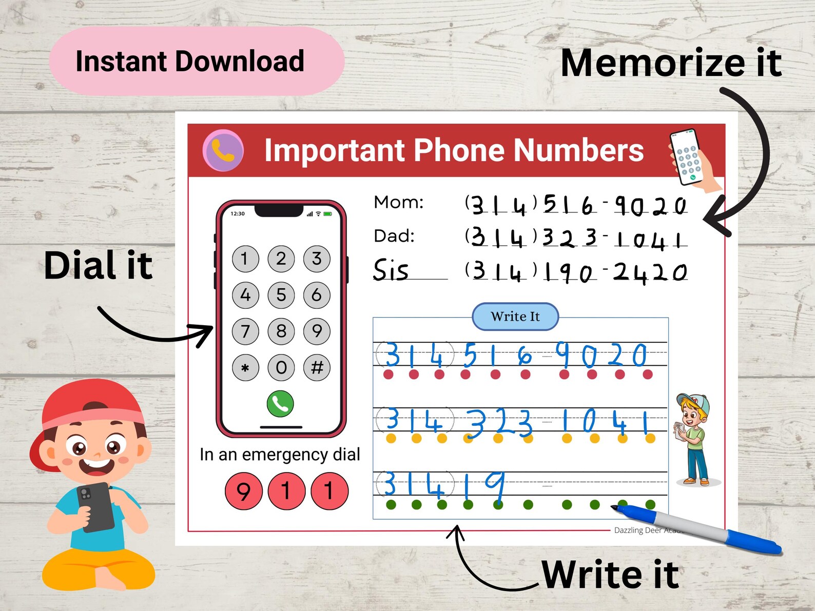 Life Skills for Kids Printable Activity. Home School Curriculum ...