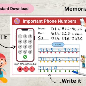 Life Skills for Kids Printable Activity. Home School Curriculum ...