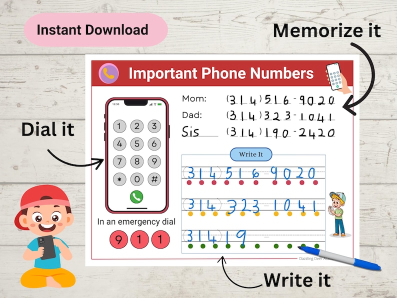 Life Skills for Kids Printable Activity. Home School Curriculum ...