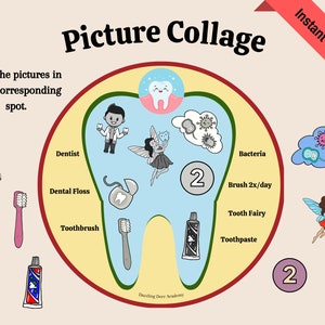 Dental Health Printable Activity for Kids, Preschool Busy Book ...