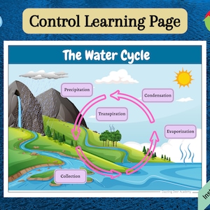 Water Cycle Kids Printable Activity, Water Cycle Unit Study, Preschool ...
