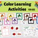 Color Learning Activities for Kids, Printable, Color Flashcards, Color ...