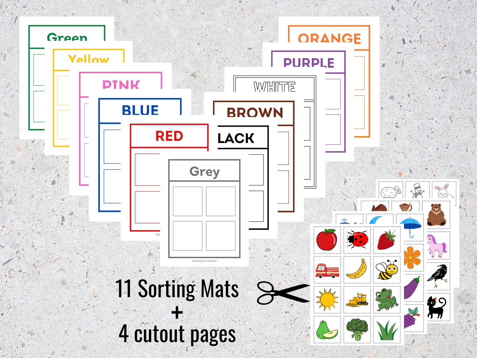 Color Learning Activities for Kids, Printable, Color Flashcards, Color ...