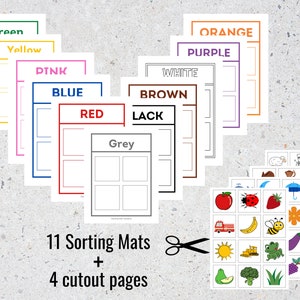 Color Learning Activities for Kids, Printable, Color Flashcards, Color ...